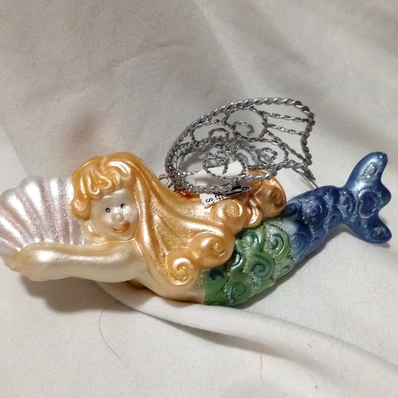 Source Unknown | Holiday | Sold Winged Mermaid With Shell | Poshmark